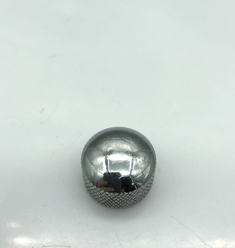 Oversized Telecaster Style Domed Knob Chrome | Reverb