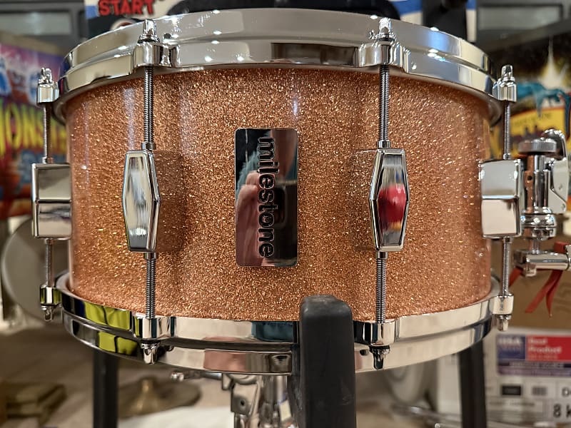 Milestone 14x6.5 Founder's Model Fiberglass Snare Drum with | Reverb