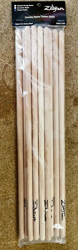 NOS: Zildjian TBWN Timbale Specialty Hickory Drum Sticks - | Reverb