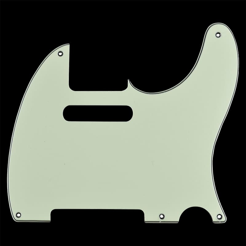 5-Hole Telecaster Compatible Scratchplate - Mint Green | Reverb UK