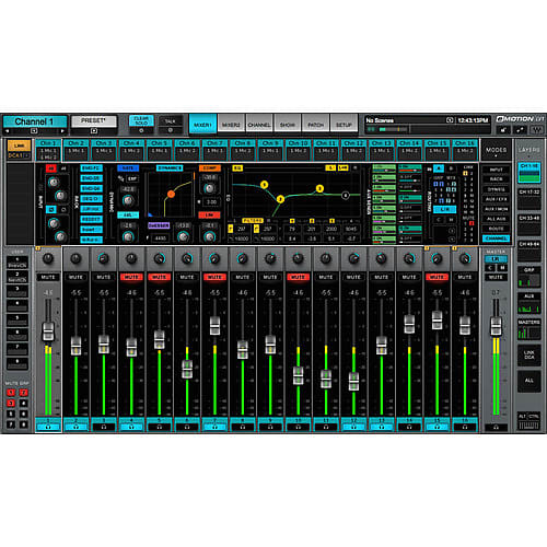 Waves eMotion LV1 64 Stereo Channels - Live Mixer Software | Reverb