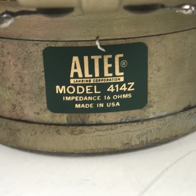 Altec 414Z 16 Ohm woofers Speaker | Reverb