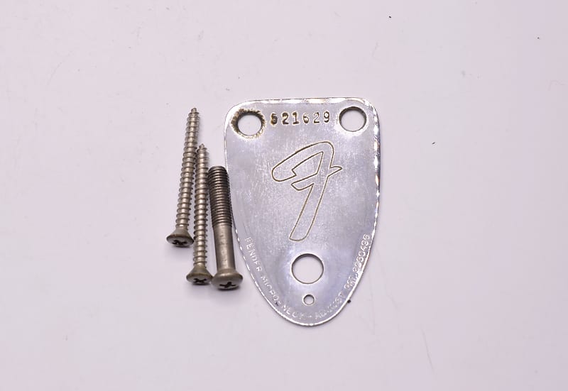 1973 Fender Stratocaster ~NeckPlate~ Telecaster Chrome | Reverb