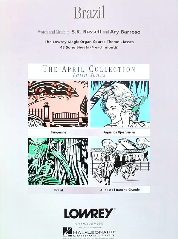 Brazil - Lowrey EZ Play Sheet Music | Reverb