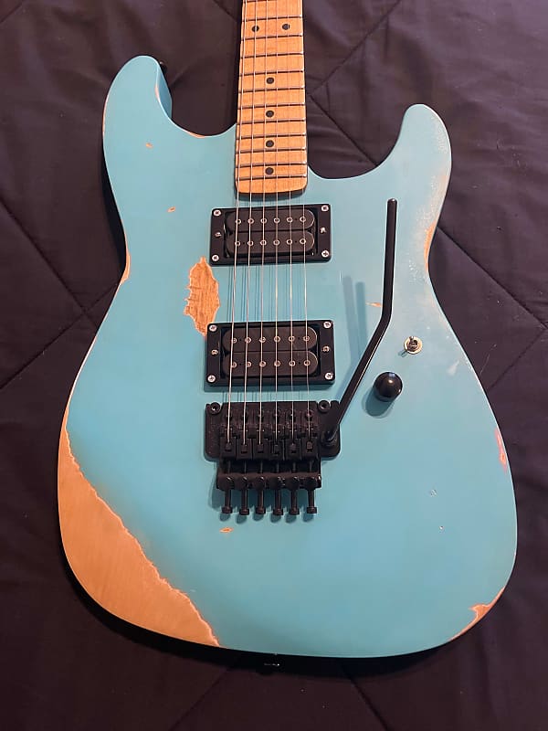 Custom Super Strat Relic made by DLS 2019 - Sky Blue | Reverb