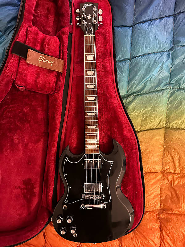 Left Handed Gibson SG Standard - Black | Reverb