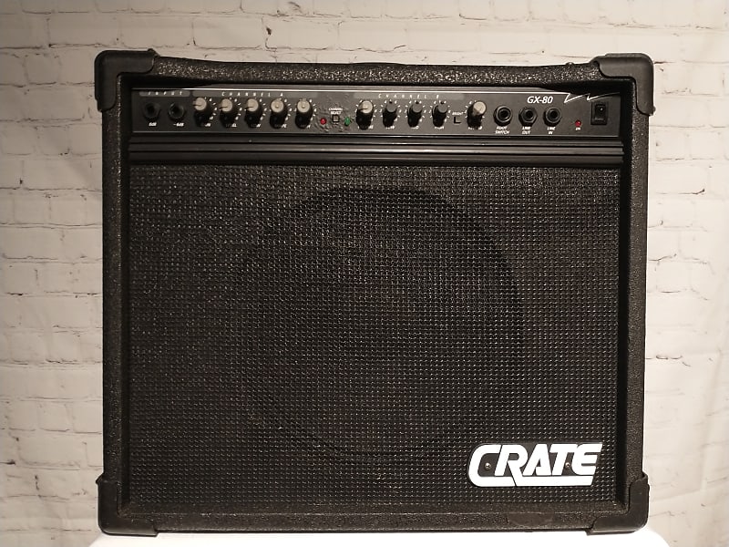 Crate GX-80 1990s Black 1x12 High Gain Solid State Guitar | Reverb