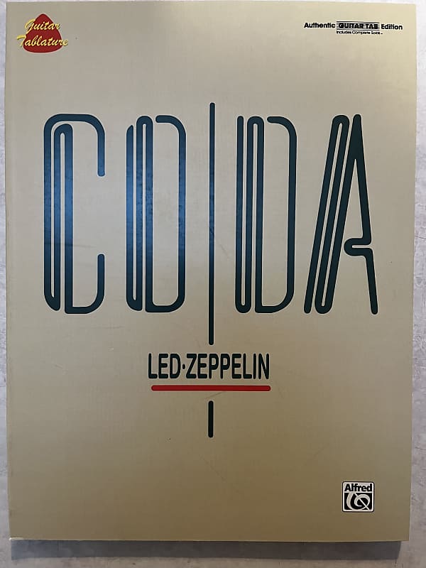 Led Zeppelin - Coda - Guitar Tab / Tablature Book | Reverb
