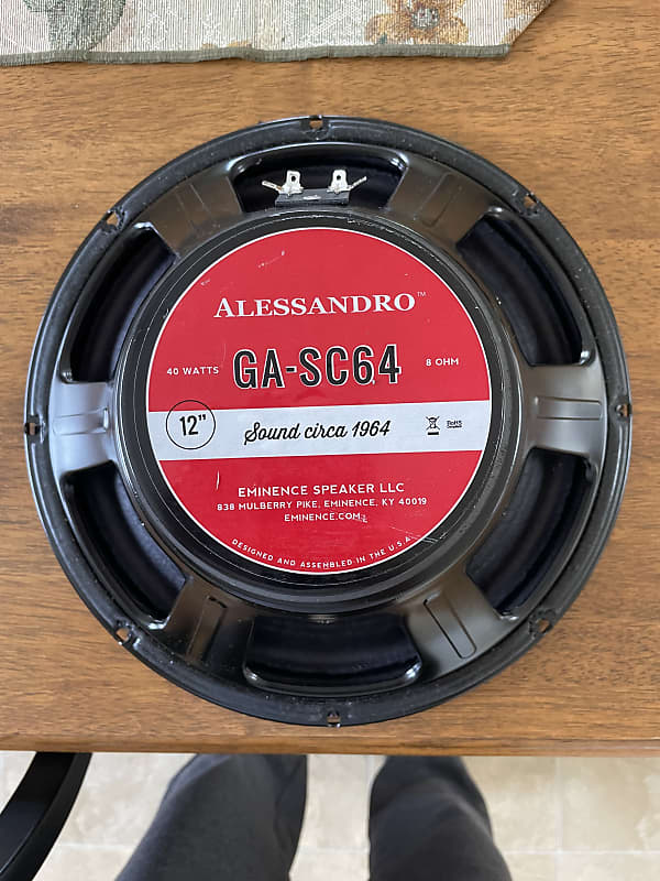 Eminence Alessandro sc64 2022 - Black | Reverb