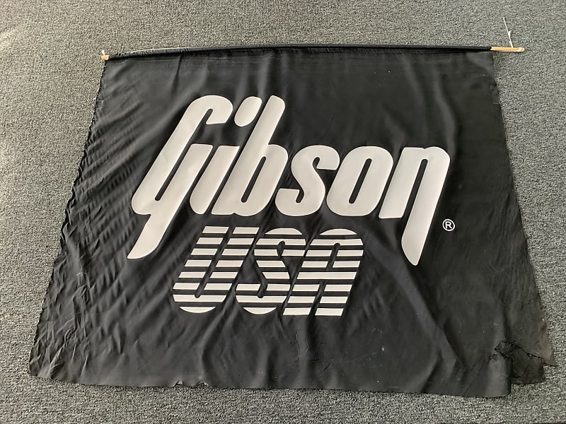 Gibson Dealer Banner 80's | Reverb