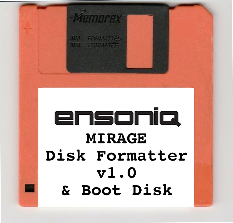 Ensoniq Mirage Disk Formatter v1.0 & Boot Disk - US Seller, | Reverb