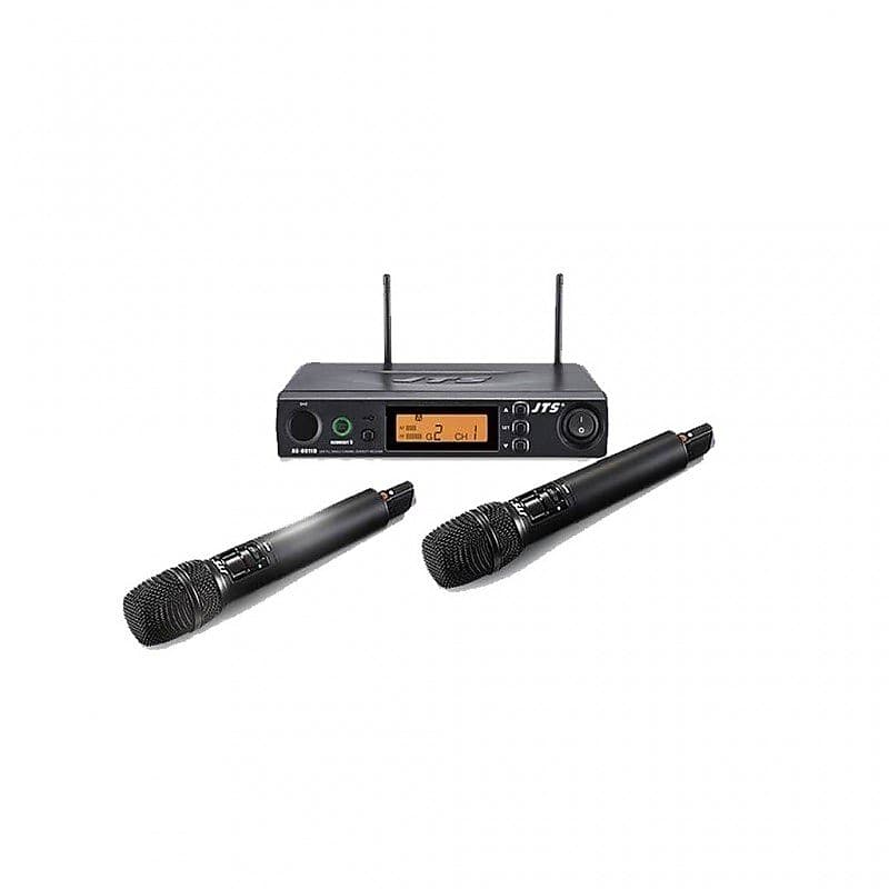 DOPPIO RADIOMICROFONO PALMARE UHF JTS RU-8012DB 2X RU-850LTH | Reverb