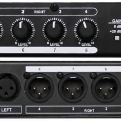 Rolls RA163 XLR Distribution Amp 8 CH Mono/4 CH Stereo | Reverb