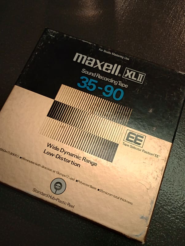 Maxell XL-II 35-90 EE 7 inch reel tape!! 1983 - Black Gold | Reverb
