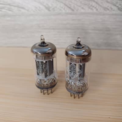 NOS TELEFUNKEN ecc83 12ax7 LONG SMOOTH plate matched pair. | Reverb