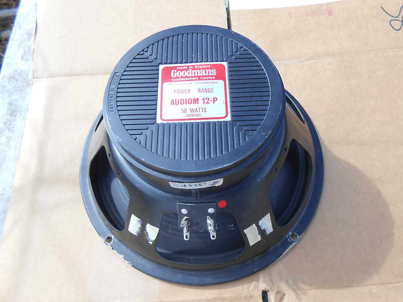 12 Goodmans Speaker Audiom 12P 1970's - Black 8 ohm | Reverb