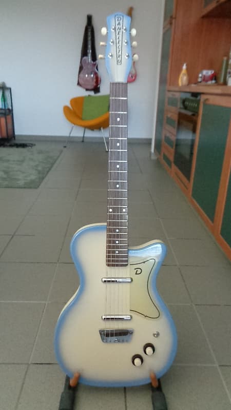 Danelectro 56-U2 Blue Burst 1999, 1st Reissue MIK Korea | Reverb