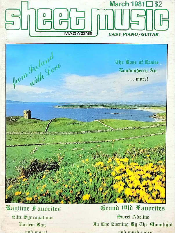 VINTAGE/USED - Sheet Music Magazine - March 1981 | Reverb