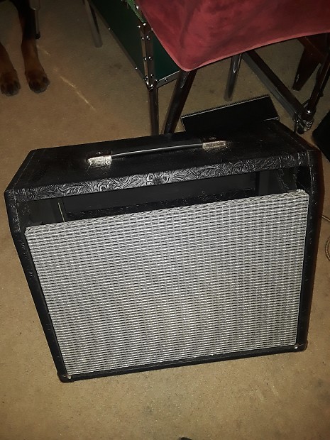 Custom Made Princeton Reverb Black Western Tooled Tolex Combo | Reverb