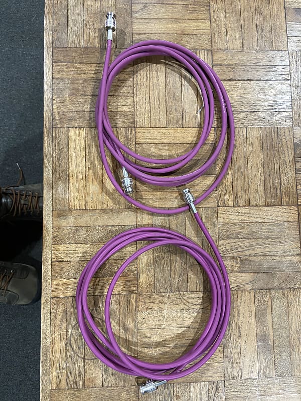 Three Apogee Wide Eye Word Clock cables 2010 Purple | Reverb