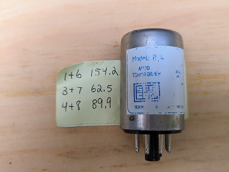 Sescom R-4 Line Matching Audio Transformer Octal Base | Reverb