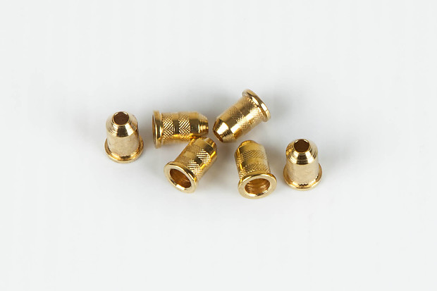 GOLD 1/4 inch String Ferrules set of 6 FREE USA SHIPPING! | Reverb
