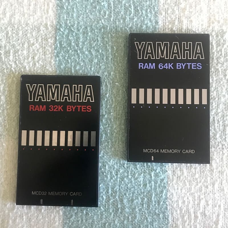 Yamaha RAM 64K Bytes Card & 32K Bytes Card MCD64 MCD32 Memory | Reverb