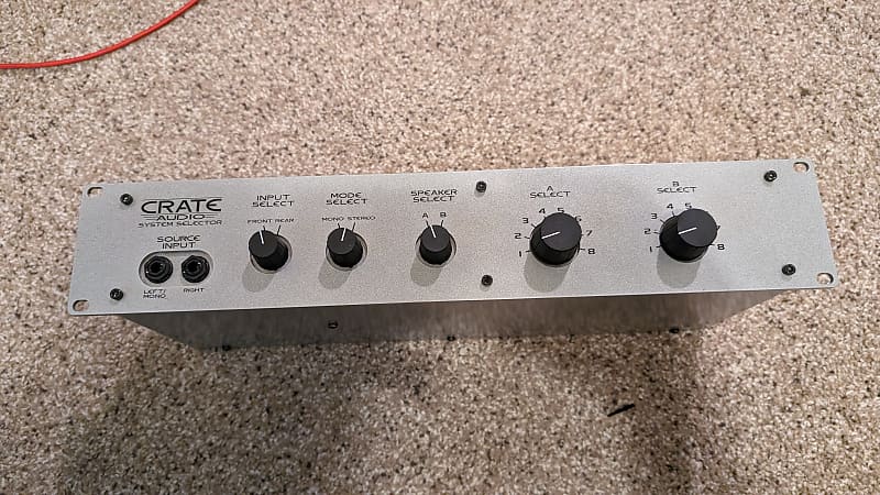 Crate Audio System Selector CRSBa - Silver - New / Old Stock | Reverb