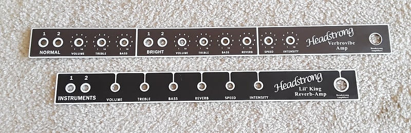 Vibroverb & Princeton Reverb Style Amp Amplifier Face Plates | Reverb
