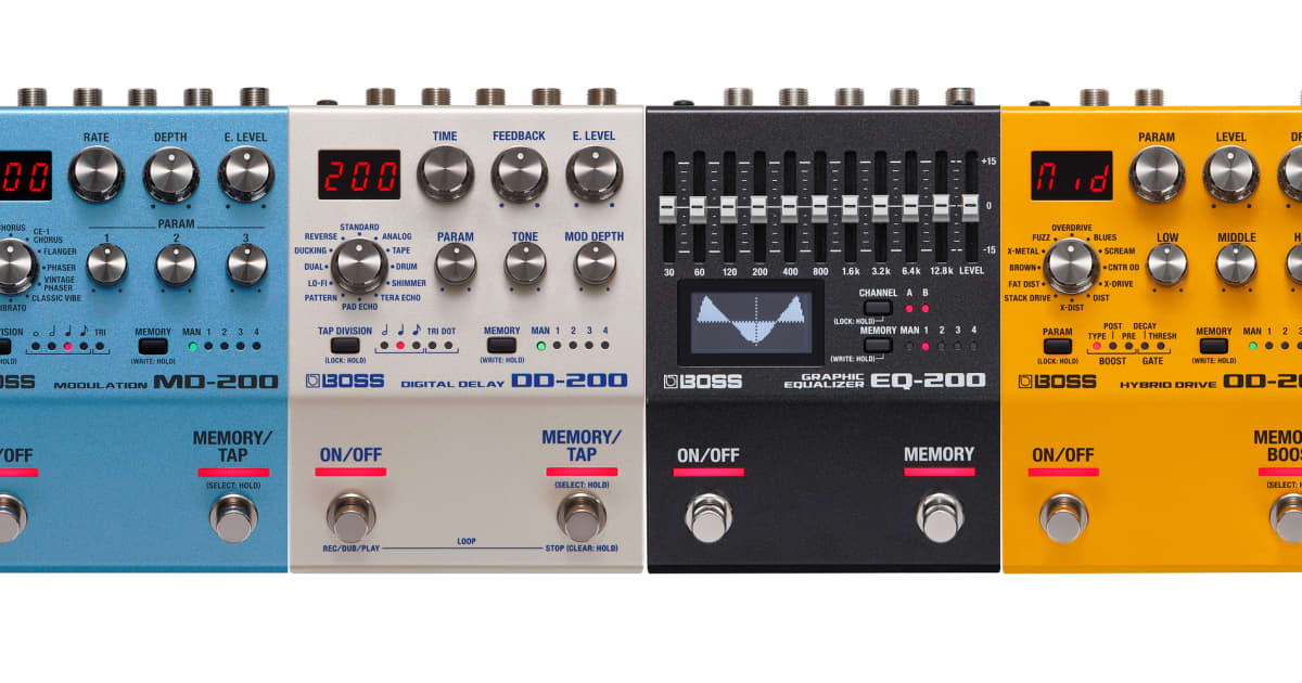 Boss Announces 200 Series, an Entirely New Format of | Reverb News