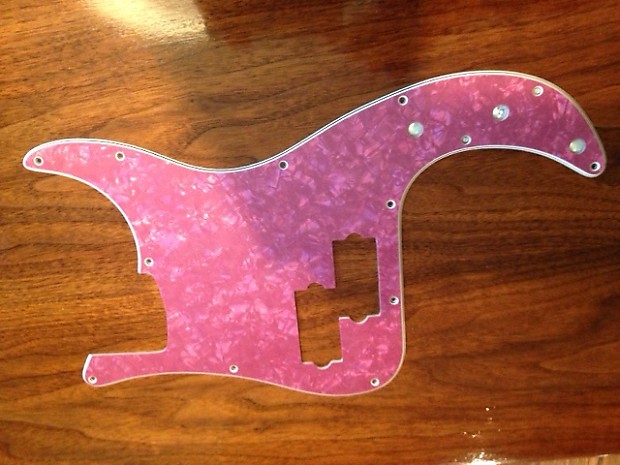 Chandler Precision Bass Pickguard Pink | Reverb