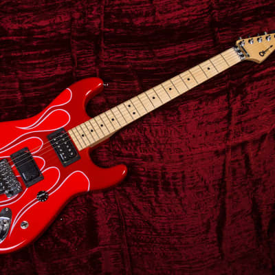 Charvel San Dimas Red Flame Electric Guitar w/ Hardshell Case | Reverb