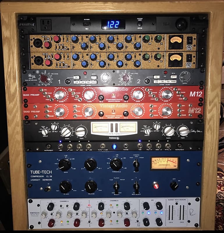 Vintage Audio M12 API 4312 style 4-Channel microphone preamp | Reverb