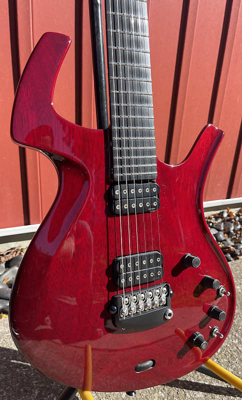 1997 Parker Fly Classic Electric Guitar Transparent Cherry | Reverb