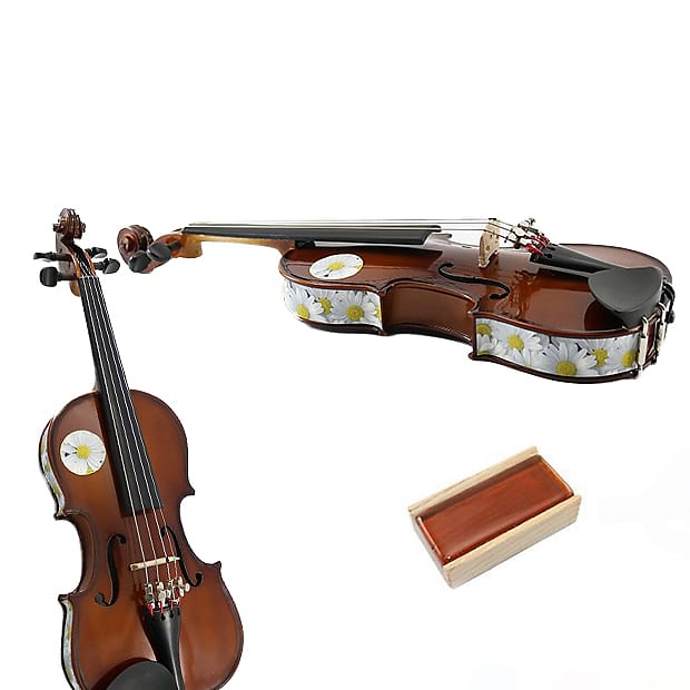 Violin Rosin W/Daisy Violin Skins 4/4 Size (Violin not | Reverb