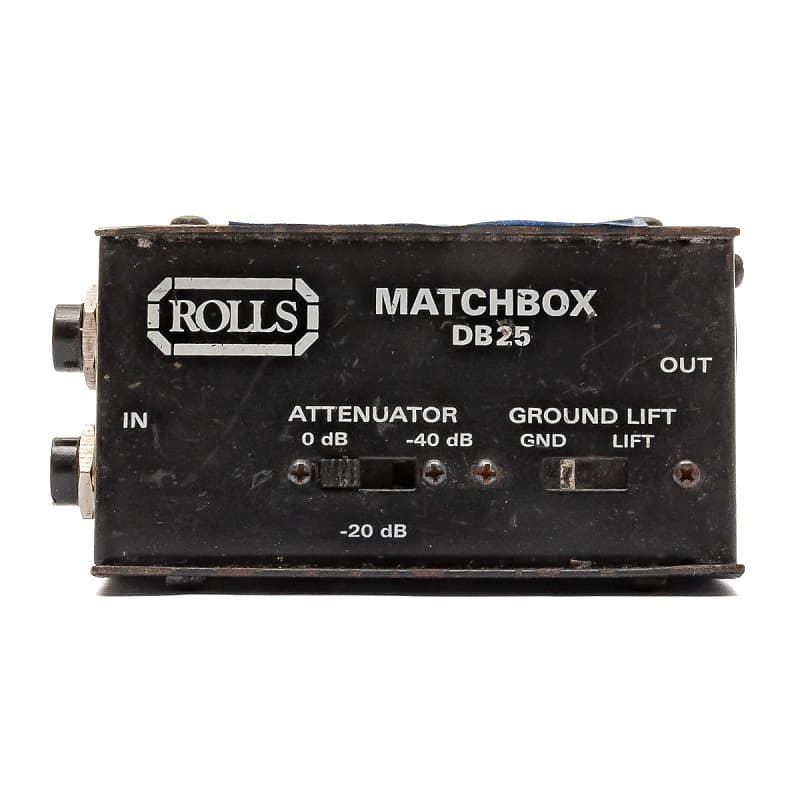 Rolls - DB 25 Matchbox - DI Box w/ Attenuation and Ground | Reverb