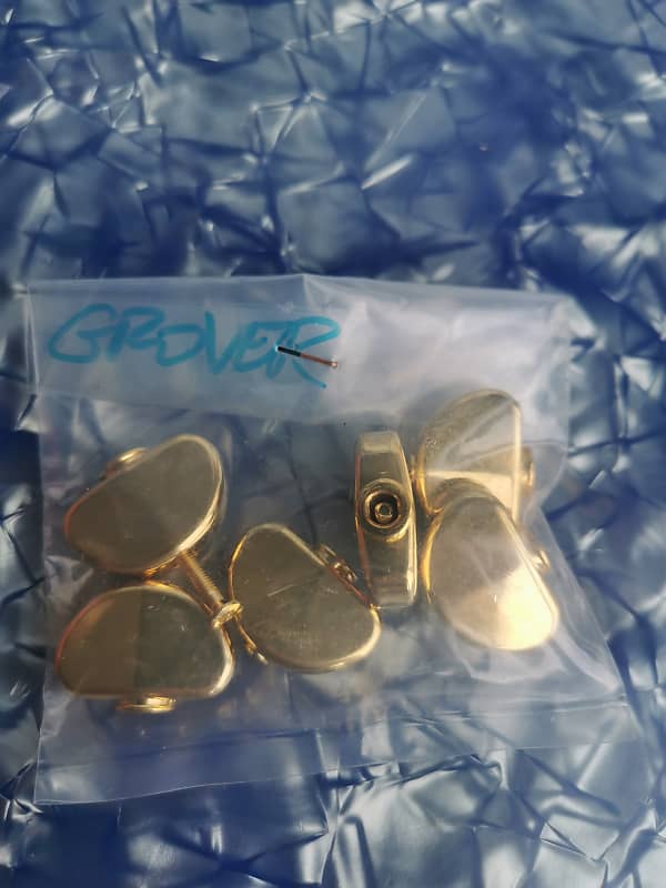 Grover Tuners button 6 gold big 2020 - Gold | Reverb