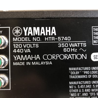 Yamaha HTR-5740 Receiver HiFi Stereo Vintage 6.1 Channel Home | Reverb