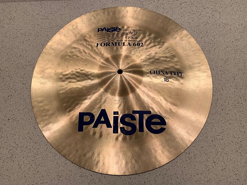 Paiste 18" Formula 602 Blue Label China | Reverb