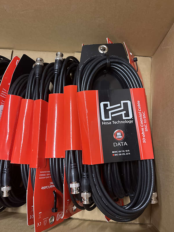 Hosa BNC58-25 BNC-58-125 50 Ohm Coax BNC to BNC - 25' 2010s - | Reverb
