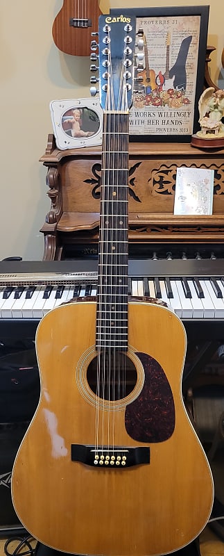 Carlos Model 285 Natural Dreadnought 12-String Acoustic | Reverb