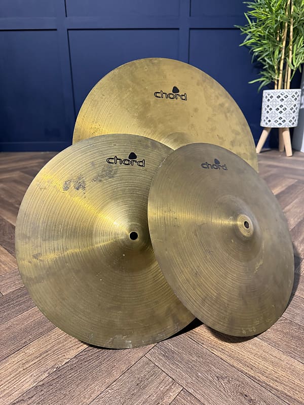 Chord Beginners Cymbal Set x3 Crash/Ride/Hi-Hats / Drum | Reverb UK