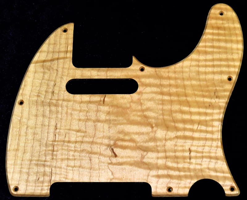 Flamed Maple Telecaster Style Solid Wood Pickguard Standard | Reverb