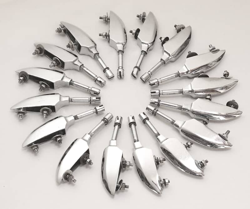 16 Sonor Lugs & Tension (T) Rods, Tear Drop Style, w/Mounting | Reverb