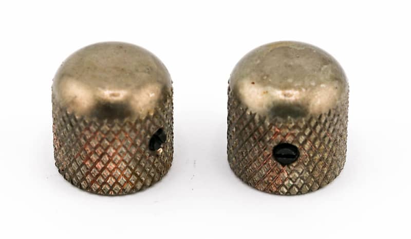 AGP ™ - Aged Telecaster ® relic nickel dome knobs with set | Reverb UK