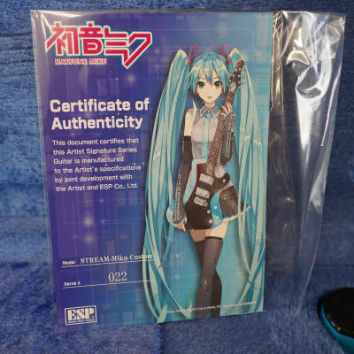 ESP Custom Shop STREAM-Miku-Custom 6-String Electric Guitar | Reverb