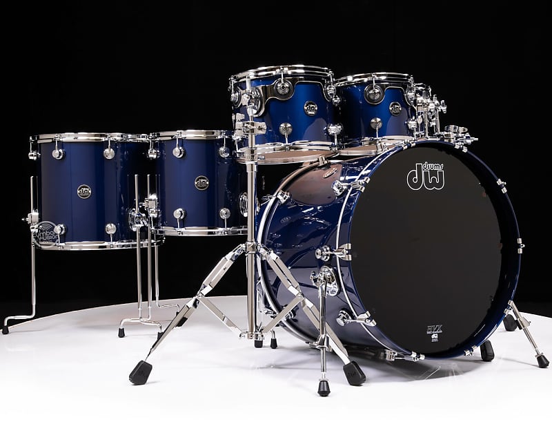 DW Performance Series 6pc Roadster Blue Metallic Lacquer | Reverb