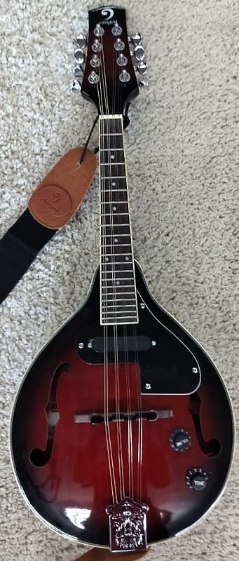 Vangoa A Style Acoustic Electric Mandolin Vintage Red | Reverb