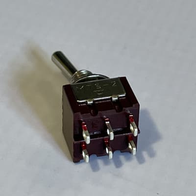 NEW - Chrome "Bat" Lever ON-ON Mini Toggle Switch Guitar/Bass | Reverb