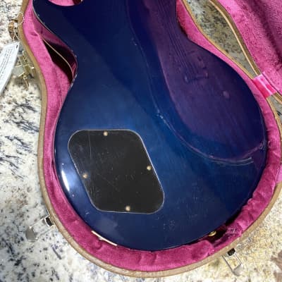 Video! 2012 Gibson R9 1959 Reissue Les Paul Blue Quilt Top w/ | Reverb